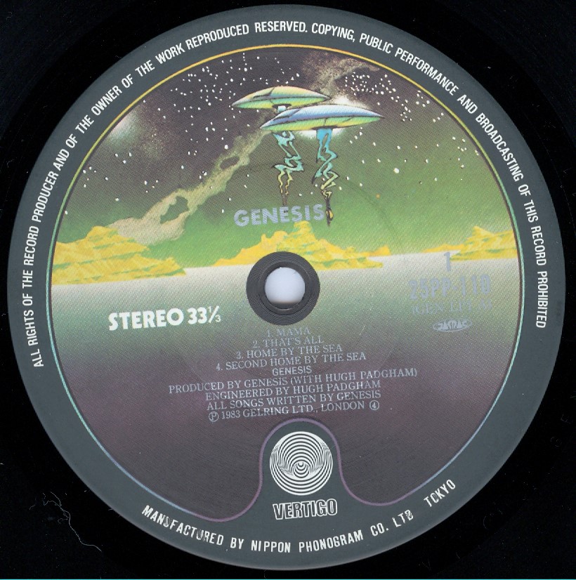 Genesis Genesis : LP Label A JPN | CD Covers | Cover Century | Over 1. ...